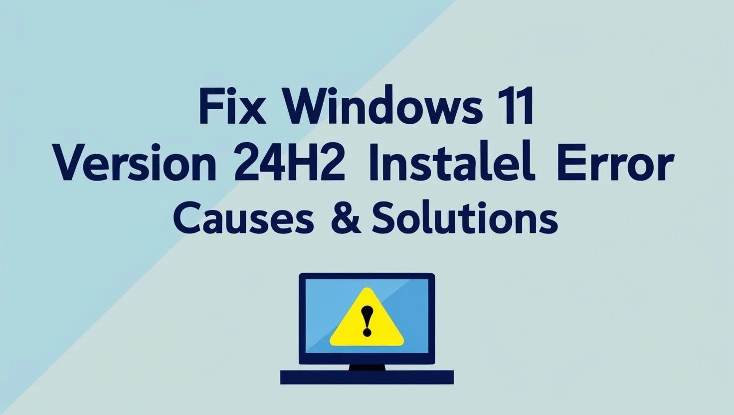 Fix Windows 11 Version 24H2 Install Error 0xc1900201 Solutions